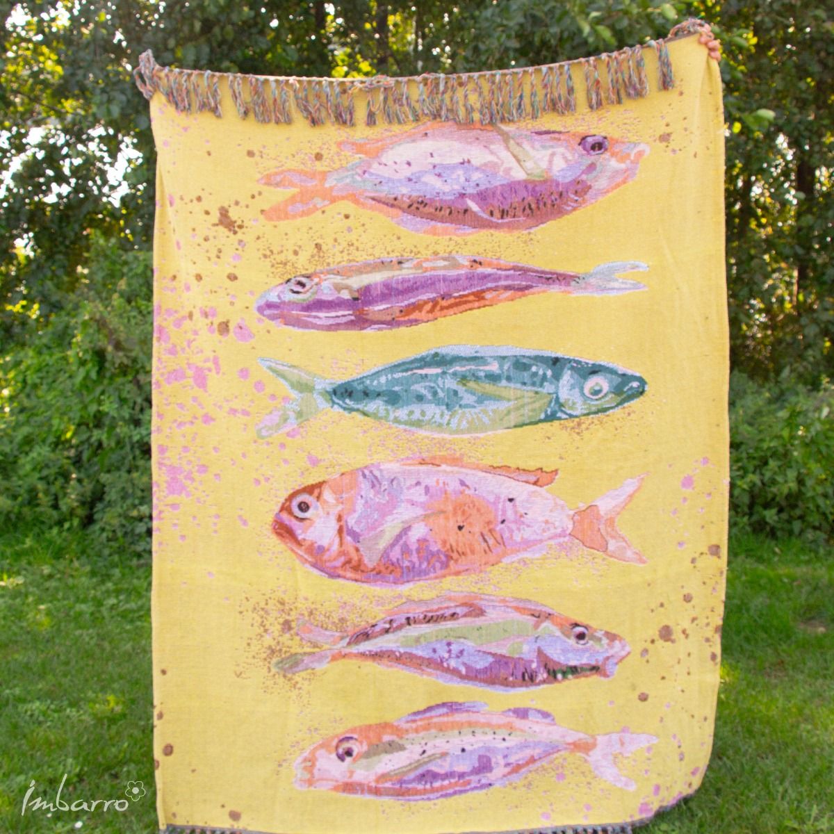 Plaid Fish - 123hamamdoek